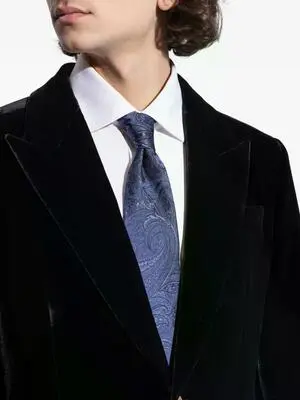 Etro Paisley-patterned Neck Tie - Blue