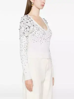 Max Mara Sequin V-neck Knitwear