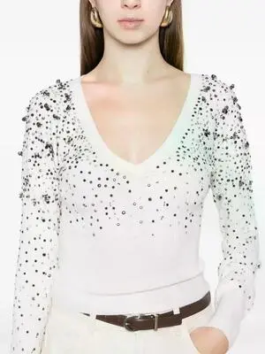 Max Mara Sequin V-neck Knitwear