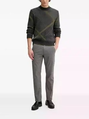Marc O'polo Argyle Pattern Textured Knit Sweater