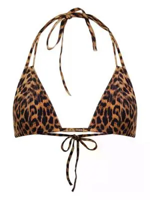 Melissa Odabash Girona Animal-print Bikini Top - Brown