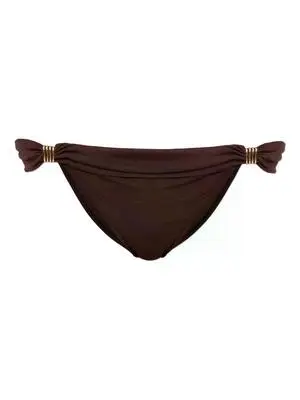 Melissa Odabash Ruched Bikini Bottom - Brown