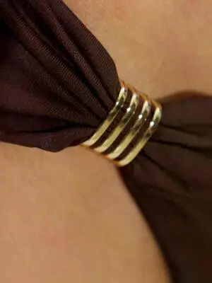 Melissa Odabash Grenada Ring Detail Bikini Bottom - Brown