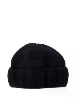 Helen Kaminski Ribbed Beanie With Logo Plaque