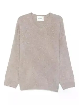 Soft Goat Brushed V-neck Sweater