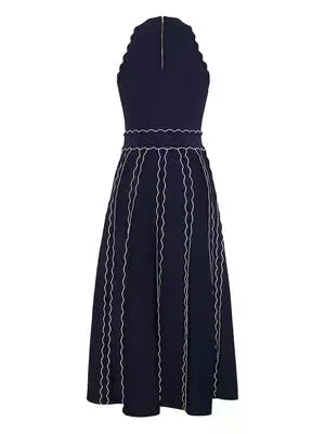 Cara Cara Rosendale Scalloped Knitted Midi Dress