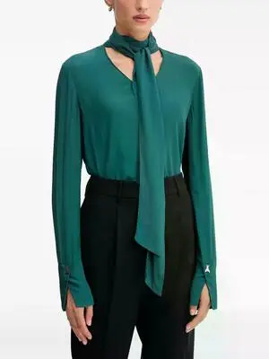 Patrizia Pepe Tie Detailed Tops
