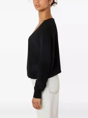 American Vintage V-neck Cardigan - Black