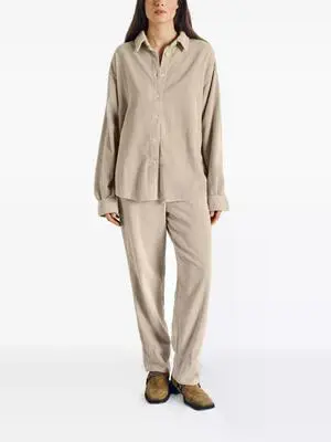 American Vintage Elasticated Corduroy Trousers - Neutrals