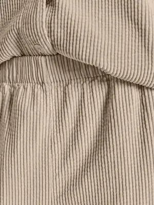 American Vintage Elasticated Corduroy Trousers - Neutrals
