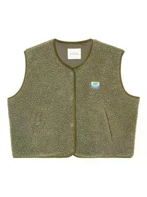 American Vintage Hoktown Zip-pockets Gilet - Green