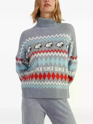 Chinti & Parker Snoopy Ski Roll Neck Sweater
