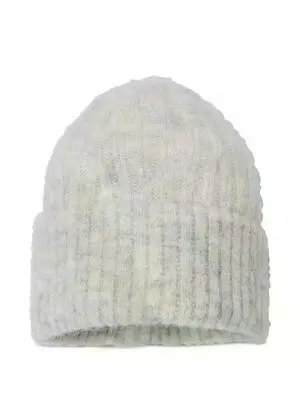 American Vintage Ribbed Knit Beanie - Neutrals