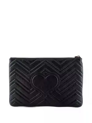 Gucci Gg Marmont Matelasse Leather Clutch Bag