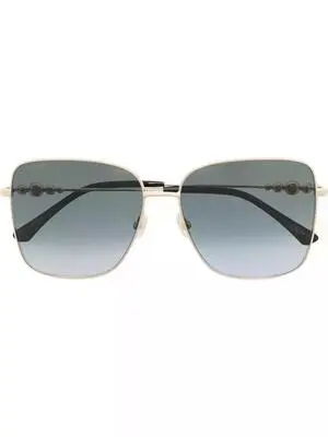 JIMMY CHOO Square Frame Sunglasses - Gold