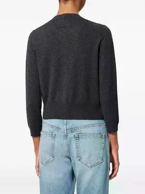 MARANT ETOILE Lona Appliqué-detail Cardigan - Grey
