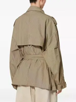 MARANT ETOILE Claya Striped-pattern Jacket - Neutrals