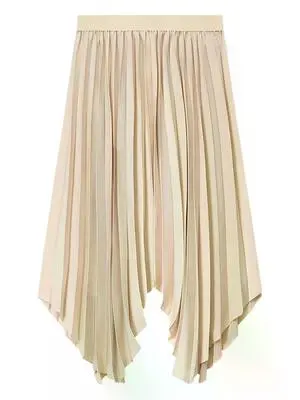 Isabel Marant Étoile Long Pleated Crepe Skirt - Neutrals