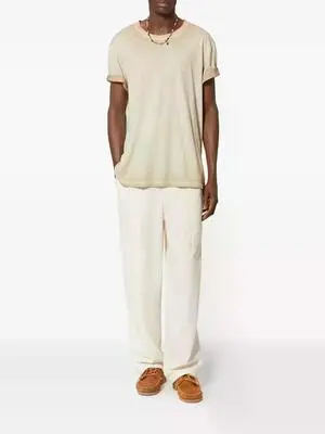 MARANT Honore Logo-embroidered T-shirt - Neutrals