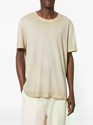 MARANT Honore Logo-embroidered T-shirt - Neutrals