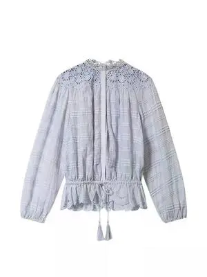 MARANT ETOILE Polly Embroidery Blouse - Blue