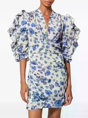 Isabel Marant Étoile X Doris Ruffled Dress - Neutrals
