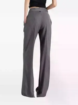 GAELLE Pinstripe Embellished Trousers