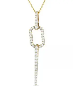 LB EXCLUSIVE 14k Yellow Diamond Geometric Necklace - Gold
