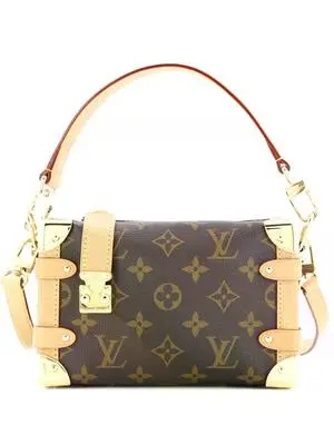 LOUIS VUITTON Side Trunk Handbag Monogram Canvas Pm - Brown