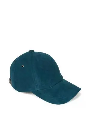 Paul Smith Suede Stripe-detail Cap - Blue