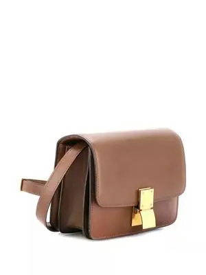 Celine Classic Box Smooth Leather Small Crossbody Bag - Brown