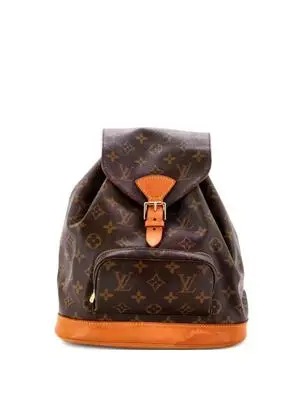 LOUIS VUITTON Vintage Montsouris Monogram Canvas Mm Backpack - Brown