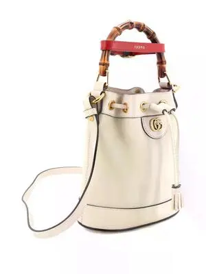 Gucci Diana Leather Mini Bucket Bag