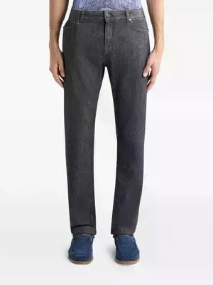 Etro Pegaso-appliqué Five-pocket Jeans