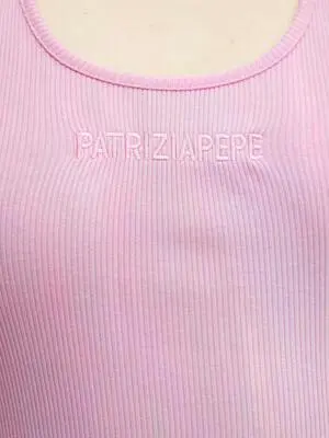 Patrizia Pepe Ribbed Tank Top