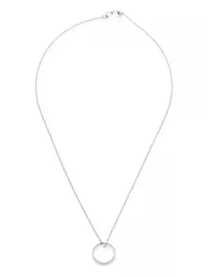 AGNÈS B. Logo Ring Necklace - Silver