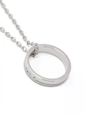 AGNES B. Logo Ring Necklace