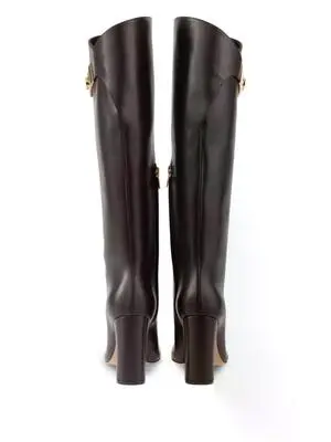 FERRAGAMO 90mm Hug-buckle Knee-high Boots
