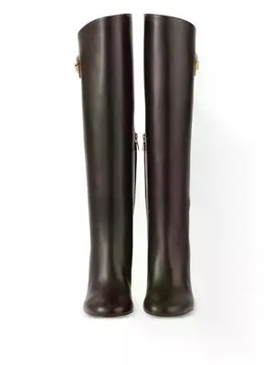FERRAGAMO 90mm Hug-buckle Knee-high Boots
