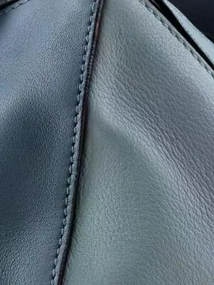 Loewe Puzzle Bag Leather Small Satchel - Blue