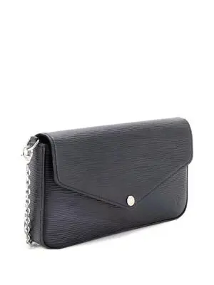 LOUIS VUITTON Felicie Pochette Epi Leather Crossbody Bag - Black