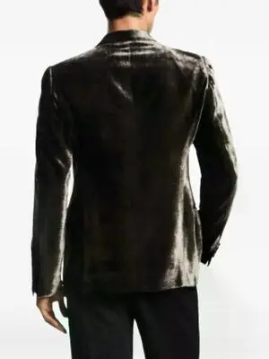 Emporio Armani Double-breasted Herringbone Jacket