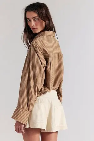 Free People Luna Pull-on Shorts - Ecru