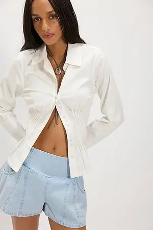Free People Luna Pull-on Shorts - Water