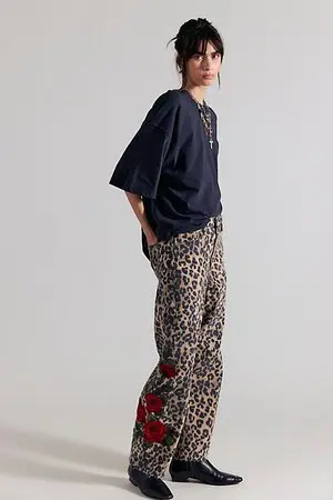 DRIFTWOOD Parker Printed Barrel Jeans