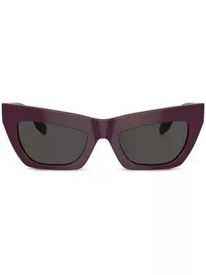 Burberry Logo-plaque Sunglasses - Red