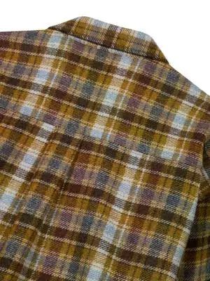 STUDIO TOMBOY Checkered Wool Shirt - Brown
