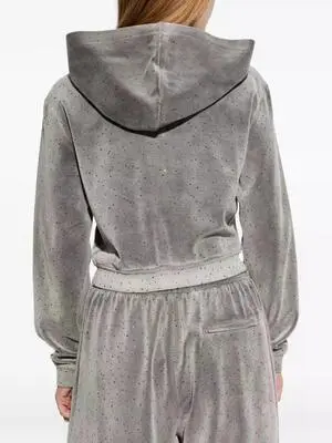 Alexander Wang Embellished Hooded Sweater - Grey