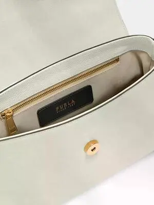 Furla Moonlight Textured Flap Tote Bag - White
