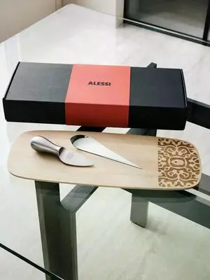 ALESSI Cheese Engraved Serving Set